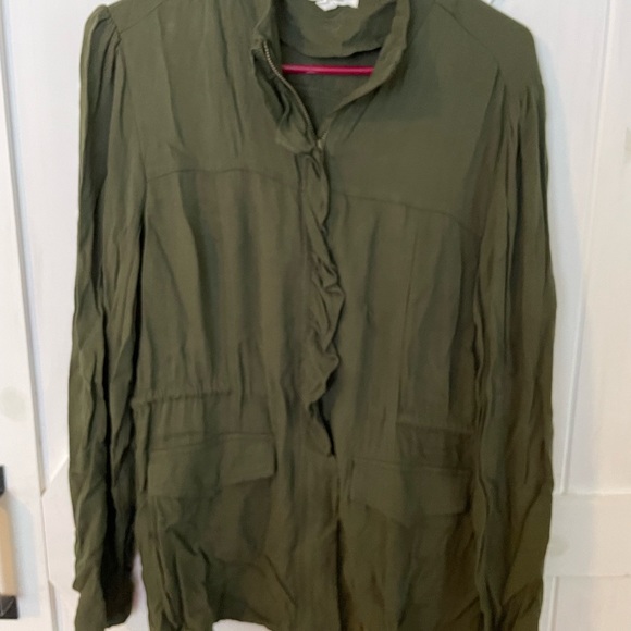 Maurices | Tops | Maurices L Zipper Army Green Color Fall Winter ...